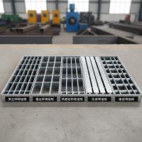 China Press-Locked Steel Grating with Hot Dip Galvanized Serrated Surface for Heavy Duty Applications for sale