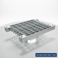 China Serrated Bar Hot Dip Galvanizing Steel Grating for Stair Tread and Heavy Duty Platforms for sale