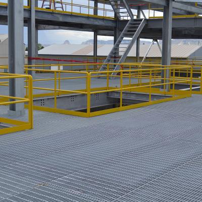 China Galvanized Heavy Duty Slip Resistant Steel Grating for Industrial Walkways and Platforms for sale