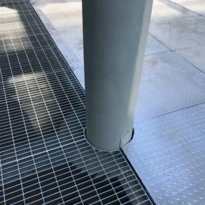 China Heavy Duty 50*8mm Galvanized Steel Grating Drain Cover for High Bearing Capacity for sale