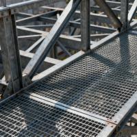 China 30 X 5 Hot Dipped Galvanized Serrated Steel Grating for Anti-Slip Flooring and Walkways for sale