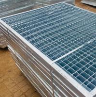 China Mild Steel Galvanised Steel Grating with 50mm Cross Bar Pitch for Industrial Grid Flooring for sale