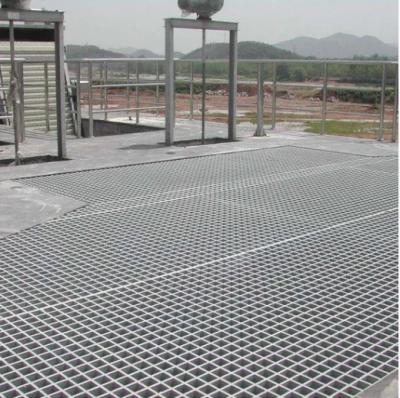 China 11-W-4 Carbon Steel Bar Grating with 11/16 in. Bearing Bar Spacing and 4 in. Cross Bar Spacing for Industrial Platforms for sale