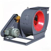 China C6-48 Series Dust-Exhaust Centrifugal Fan with Wear-Resistant Radial Blade Impeller, C-Type Belt Drive & Durable Steel Plate Casing for sale