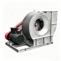China W4-72 Series 550°C High-Temperature Centrifugal Fan with Backward-Curved Airfoil Blades and Water-Cooled Drive System for sale