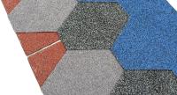 China Outdoor Fish Scale Asphalt Shingles For Modern Hotel Design 2.6mm Thickness for sale