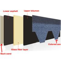 China Three Dimensional Colored Sand Villa House Roofing With Bituminous Material for sale
