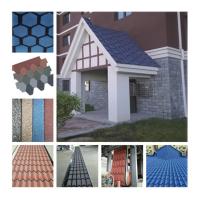 China Customized Shape Tab Asphalt Roof Tiles With Three Dimensional Colored Sand for sale