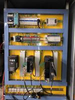 China Electrical Control Winding Machine For PE Sheet Fabric Carpet And Turf Coiling System for sale