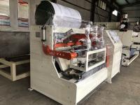 China Electrical Control Winding Machine For PE Sheet Fabric Carpet And Turf Coiling System for sale
