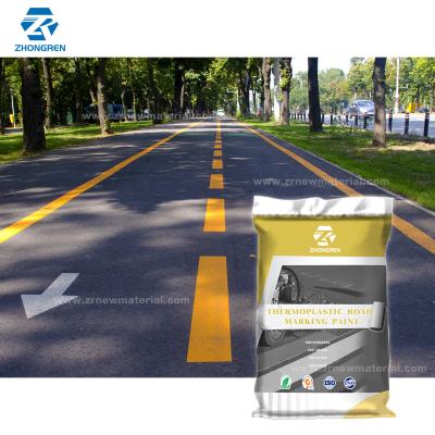 China Strong Adhesion Road Marking Powder Traffic Line Yellow Paint For Highways Quick Drying for sale