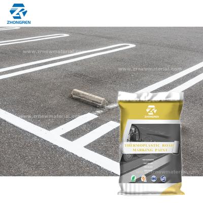 China All-Weather Durable Thermoplastic Yellow White Reflective Road Paint For Highway Road Marking for sale