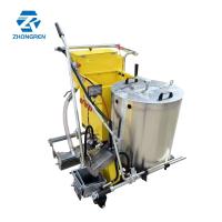 China ZR-RMR2 48V Lithium Battery Road Marking Machine with 10kg Glass Bead Box and Electric Walking Function for sale