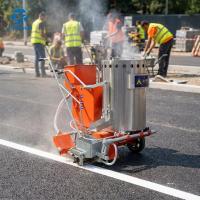 China Self Propelled Road Marking Machine with LPG Hot Melt Paint and Electric Drive - 100kg Paint Bucket Capacity for sale