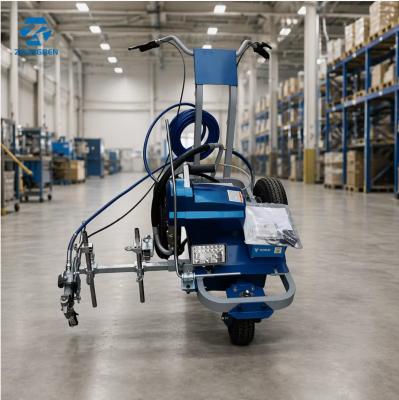 China 72V Battery Electric Airless Road Marking Paint Machine For Parking Lot Line Painting for sale