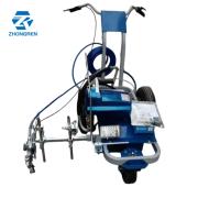 China 72V Electric Cold Spray High Pressure Road Marking Paint Machine With Straight Line Drawing for sale