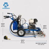 China Electric 2.2KW Battery Powered Airless Cold Spray Road Marking Paint Machine 25MPa for sale