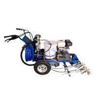 China 72V Electric Cold Spray High Pressure Road Marking Paint Machine With Straight Line Drawing for sale