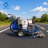 China Electric 2.2KW Battery Powered Airless Cold Spray Road Marking Paint Machine 25MPa for sale