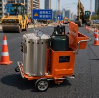 China Heavy Duty 1-3mm Thickness Thermoplastic Paint Machine Automatic Walking System for sale