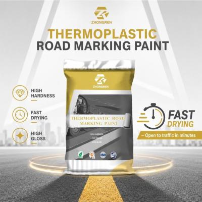 China Durable Reflective AASHTO M249 EN1871 Standard Thermoplastic Road Marking Paint with 25 Percent Glass Beads for sale