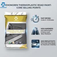 China Durable Reflective AASHTO M249 EN1871 Standard Thermoplastic Road Marking Paint with 25 Percent Glass Beads for sale