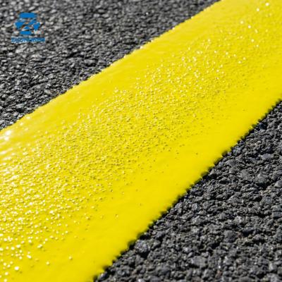 China Super High Reflective Index All Weather Rain Night Visibility Safety Highway Durable Hot Melt Thermoplastic Road Marking Paint for sale