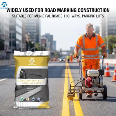 China EN 1871 Standard Thermoplastic Road Marking Paint with Premixed Glass Beads for Wear Resistant Weatherproof Applications for sale