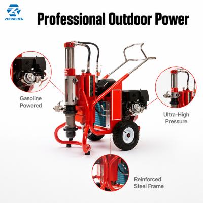 China Professional 7.5HP-13HP Gasoline Airless Paint Sprayer with High Spraying Effect and 400-550MM Injection Distance for sale