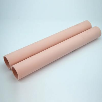 China 95 99 % Al2o3 Alumina Ceramic Tube Insulating Pink Color Alumina Ceramic Parts for sale