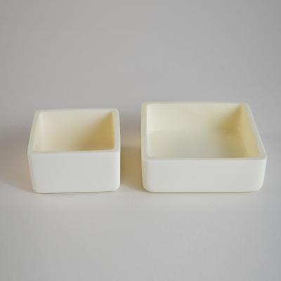 China High Temperature Alumina Crucible Boat Industrial Ceramic Combustion Boat Parts OEM for sale