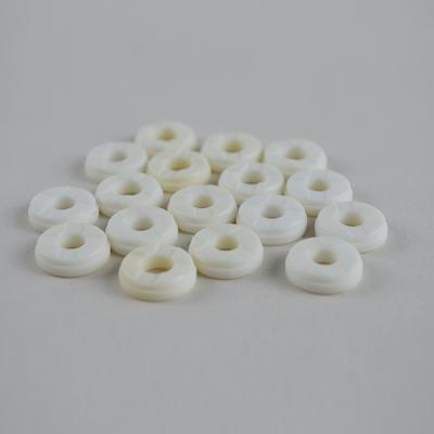China Circular Alumina Ceramic Gasket High Temperature Resistant Electrical Insulation for sale