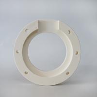 China Precision Insulating 99% Al2O3 Alumina Ceramic Flange with Mounting Holes Custom Machining for sale