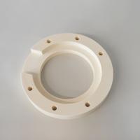 China Precision Insulating 99% Al2O3 Alumina Ceramic Flange with Mounting Holes Custom Machining for sale