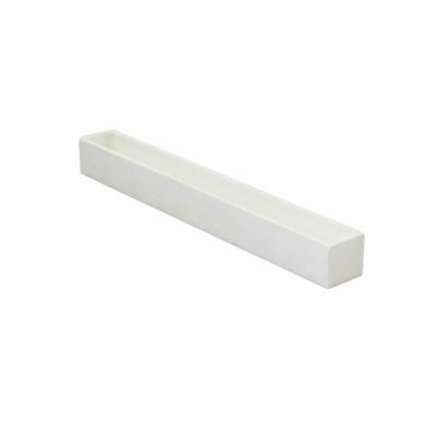 China Lab Rectangular Thin Alumina Boat Crucible For Tube Furnace for sale