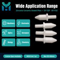 China High Precision Zirconia Ceramic Dowel Pins 3Y-TZP 8Y-FSZ Flatness 0.002mm OEM Custom Max OD 400mm for sale