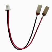 China Custom Battery Cable Assembly JST SHR-02V-S-B 1.0mm Pitch Connector Nickel Tabs AWG 26 for sale