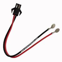 China OEM ODM Battery Harness with JST SM-2P Connector 0.12x5.5mm Round Nickel Tabs AWG 22 Wire for sale