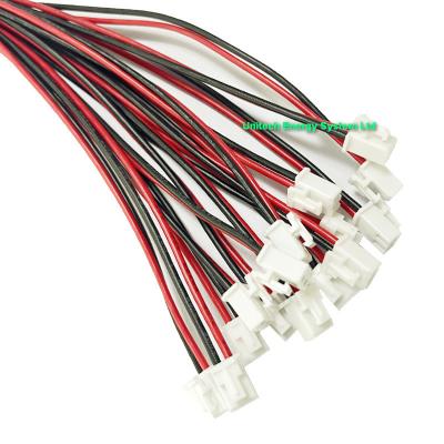 China Custom 2 Pin JST XH 2.54mm Male Connector with 26 AWG Wire 30cm Cable for Wire Harness for sale