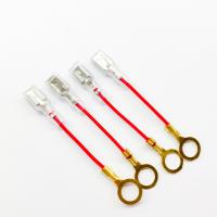 China Custom 2.8mm 4.8mm 6.3mm Female Spade Crimp Terminal with Insulating Sleeve Wire Harness for sale