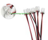 China Custom JST XH 2.54mm 2-Pin Female Male Connector Plug with Red Black Wire Harness Assembly 26AWG for sale