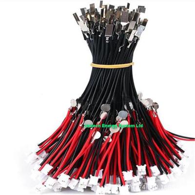 China JST 2 Pin 1.25mm Male Plug Connector Cable Wire with Crimp Nickel Tabs 22-28AWG UL1571 for sale