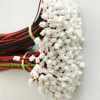 China Mini Micro JST PH 2.0 2-Pin Connector Plug with 26AWG Wires 120mm Custom Cable Assembly for sale
