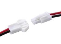 China Custom JST EL 4.5mm Pitch 2 Pin Male to Female Wire Harness Assembly 130mm for sale
