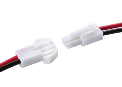 China Custom JST EL 4.5mm Pitch 2 Pin Male to Female Wire Harness Assembly 130mm for sale
