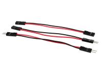 China Dupont 2P 2.54mm Pitch Wire Harness Connector Cable 100mm Red Black for sale