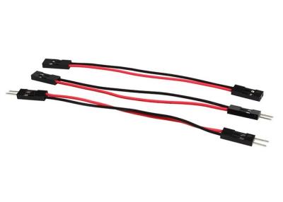China Dupont 2P 2.54mm Pitch Wire Harness Connector Cable 100mm Red Black for sale