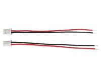 China 2.54mm Pitch JST XHP 2 Pin Crimp Male Connector Wire Harness 100mm for sale