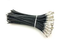 China 6.35x0.8mm Female Fully Insulated Spade Crimp Terminal Nylon Wiring Connector for sale
