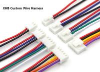 China JST XHB 2.54mm Male Connector Custom Cable Wiring Harness UL1007 AWG 22-28 for sale